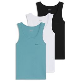 BOSS Tanktop »3P RibClassic ONE« Ton in Ton Stickerei auf der Brust Open Miscellaneous 978 XXL XXL 3er Pack Tank Top von BOSS