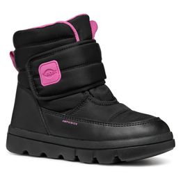 Geox Winterboots »J WILLABOOM GIRL B A« Klettstiefel, Babystiefel Snowboots mit Plateausohle schwarz-fuchsia 34 34 Robuste Winterboots mit leichter...