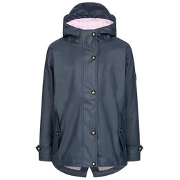 ANKERGLUT Regenjacke »Friesennerz WIZZARD PEAK KIDS« navy 152 152 Maritimer Regenmantel mit Streifenfutter