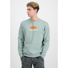 Alpha Industries Sweater »Basic Sweatshirt Rubber ML« dusty green 3XL 3XL Brushed Fleece Stoff