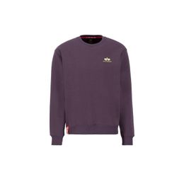 Alpha Industries Sweater »Basic Sweatshirt SL« Plum M M Brushed Fleece Stoff