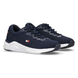Tommy Hilfiger Sneaker, Schnürschuh, Freizeitschuh mit Logoflag blau 36 36 Sneaker von Tommy Hilfiger im Runners Look