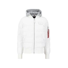 Alpha Industries Bomberjacke »MA-1 ZH Back Print Puffer FD« white 3XL 3XL Utility Pocket mit RBF Tag