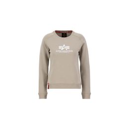 Alpha Industries Sweater »New Basic Sweatshirt BL W« vintage sand M M Brushed Fleece Stoff