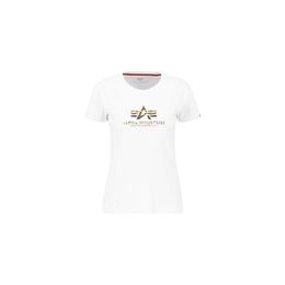 Alpha Industries T-Shirt »Basic T-Shirt Camo Print W« white S S Rib Bündchen am Hals