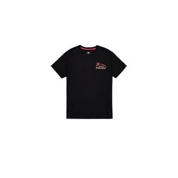 Alpha Industries T-Shirt »Naval Backprint T-Shirt« black M M Single Jersey Stoff