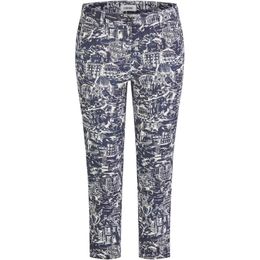 KjBRAND 5-Pocket-Hose &raquo;Betty&laquo; marine mit Druck 44 - N-Gr N-Gr 44 Hose von KjBRAND