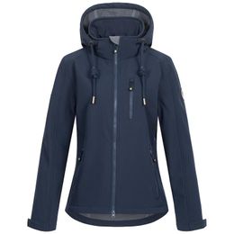 Ankerglut Damen ankerglut Softshelljacke &raquo;ankerglutfreude WMN&laquo; mit abnehmbarer Kapuze blau 36/38 (M)