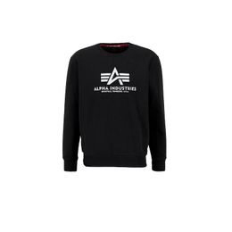 Alpha Industries Sweater »Basic Sweatshirt Carbon« black / silver XL XL Brushed Fleece Stoff