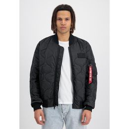 Alpha Industries Bomberjacke »MA-1 ALS« black M M Flag Label am linken Ärmel
