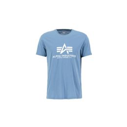 Alpha Industries T-Shirt »Basic T-Shirt BL« airforce blue L L Single Jersey Stoff