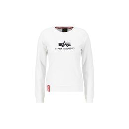 Alpha Industries Sweater »New Basic Sweatshirt BL W« white XS XS Brushed Fleece Stoff