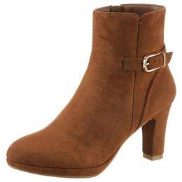 ANISTON SHOES Stiefelette, Reißverschluss-Stiefelette, Trichterabsatz - NEUE KOLLEKTION cognacfarben 41 41 Elegante Stiefelette aus der neuen...