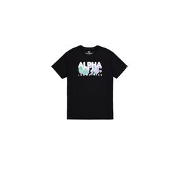 Alpha Industries T-Shirt »Nebula T-Shirt« black XL XL Single Jersey Stoff
