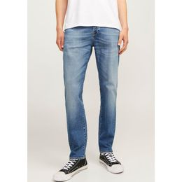 Jack & Jones JACK & JONES Tapered-fit-Jeans »JJIMIKE JJFOX CB 055« blue denim 33 - Länge 32 Länge 32 33 Tapered-fit-Jeans /Slim fit mit elastischem Material...