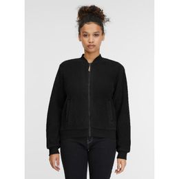 Ragwear Sweatjacke »CAIRRO« aus weichem Teddy Plüsch BLACK XS (34) XS (34) Vegan, von PETA verifizierte Plüschjacke von Ragwear