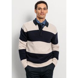 OLYMP Polokragenpullover »Strick Casual« off S S Gestreifter Pullover von OLYMP