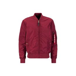 Alpha Industries Bomberjacke »MA-1 TT Light« burgundy XXS XXS Flight Nylon Stoff