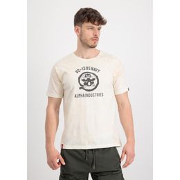Alpha Industries T-Shirt »USN Cat T-Shirt« vintage white XXL XXL Alpha Logo Loop Label am Saum