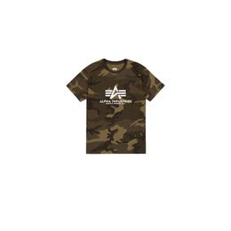 Alpha Industries Damen T-Shirt &raquo;Basic T-Shirt BL Camo&laquo; gr&uuml;n XXL