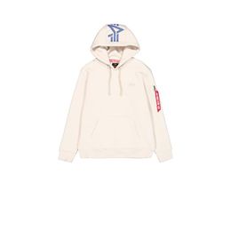 Alpha Industries Hoodie »Backprint Hoodie « vintage white M M Brushed Fleece Stoff