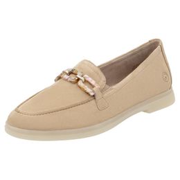 Remonte Loafer »Elisabeth Hurley-Collection«, Slipper, Halbschuh, Businessschuh mit modischer Zierkette hellbeige 38 38 Slipper mit kleinen...