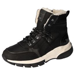Mustang Shoes Winterboots, Schnürboots, Outdoorboots, Warmfutter, mit Schaftrandpolsterung schwarz 41 41 Winterboots mit markanter Profilsohle