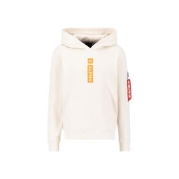 Alpha Industries Hoodie »Alpha Puff Print Hoodie« jet stream white L L Brushed Fleece Stoff