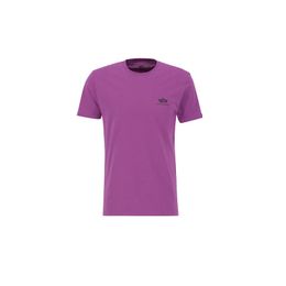 Alpha Industries T-Shirt »Basic T-Shirt SL« dark magenta 3XL 3XL Single Jersey Stoff