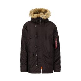 Alpha Industries Winterjacke »N-3B VF 59 Vintage Fit« hunter brown XS XS Flight Nylon Stoff