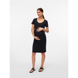 MAMALICIOUS Minikleid &raquo;MLKERRIE SS JRS ABK DRESS NOOS&laquo; Sommerkleid Black XS (34) - N-Gr N-Gr XS (34) Ideal f&uuml;r jede Figur: Elastische...