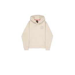 Alpha Industries Hoodie »Logo Hoodie Backprint« organic beige XL XL Brushed Fleece Stoff