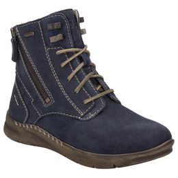 Josef Seibel Winterboots »Conny 55« Winterboot, Schnürboots, Komfortschuh mit Warmfutter dunkelblau 42 42 Winterboots mit beidseitigem Reißverschluss