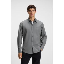 BOSS Orange Langarmhemd &raquo;Relegant&laquo; mit BOSS Stickerei Open Grey062 XXL - N-Gr N-Gr XXL Hemd von BOSS Orange Menswear