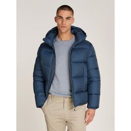 Calvin Klein Outdoorjacke »HOODED QUILT PUFFER MW« mit Kapuze mit Logopatch Ink XXL XXL Jacke von Calvin Klein Menswear