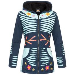 ANKERGLUT Fleecejacke »Patchwork Multicolor NUNAVUT II NEW FLOWER POWER« navy 40/42 (M) 40/42 (M) Sehr aktuelle Damen Patchwork Outdoor Jacke mit...
