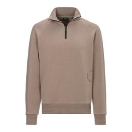 BOSS Green Sweatshirt »Saggel« mit Markenlabel Light/Pastel Green334 L L Fleeceshirt von BOSS Green Menswear