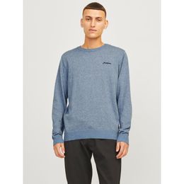 Jack & Jones JACK & JONES Rundhalspullover &raquo;JJBRAD KNIT CREW NECK AW24&laquo; Mountain Spring Detail:MELANGE XXL XXL Pullover von Jack & Jones