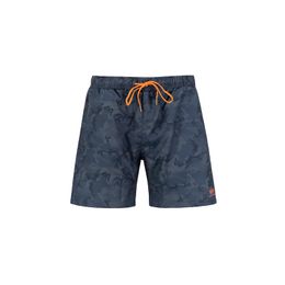 Alpha Industries Shorts »Basic Swim Short« navy camo 3XL - Normalgrößen Normalgrößen 3XL Elastischer Taillenbund mit Kordelzug