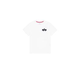 Alpha Industries T-Shirt »Coach T-Shirt Back Embroidery« white L L Single Jersey Stoff