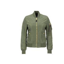 Alpha Industries Bomberjacke »MA-1 VF Light W« sage-green/gold XS XS Flight Nylon Stoff