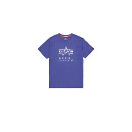 Alpha Industries T-Shirt »Camo Puff Print T-Shirt« night purple L L Single Jersey Stoff