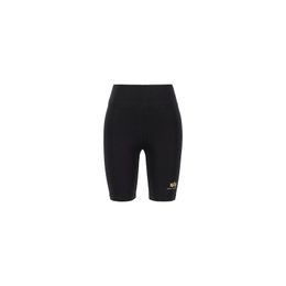 Alpha Industries Sweatshorts »Basic Bike Shorts SL FP Wmn« black/yellow gold XL - Normalgrößen Normalgrößen XL Elastischer Beinabschluss