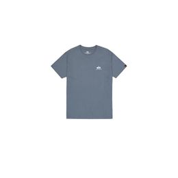 Alpha Industries T-Shirt »Basic T-Shirt SL« denim blue XXL XXL Single Jersey Stoff