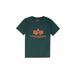 Alpha Industries T-Shirt »Basic T-Shirt BL K« dark petrol 14 14 Single Jersey Stoff
