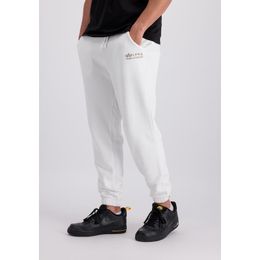 Alpha Industries Jogginghose »Organics EMB Regular Jogger« organic white XS - Normalgrößen Normalgrößen XS Brushed Fleece