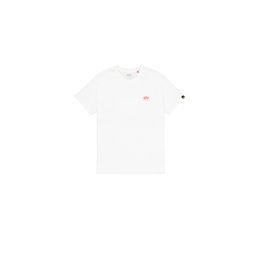 Alpha Industries T-Shirt »Backprint T-Shirt« white/speed red L L Single Jersey Stoff