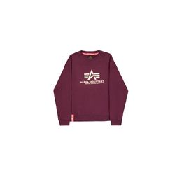 Alpha Industries Sweater »Basic Sweatshirt BL« dark cherry XXS XXS Brushed Fleece Stoff
