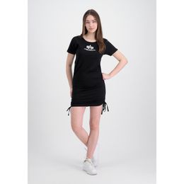 Alpha Industries T-Shirt »Ruched Dress Women« black L L Flag Label am linken Ärmel