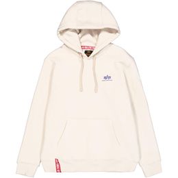 Alpha Industries Kapuzensweatshirt »Hoody Small Logo« vintage white XL XL RBF Tape am Saum